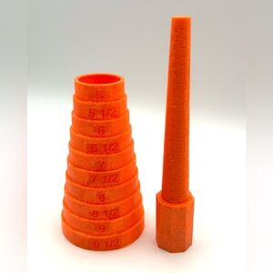 Jewelry | Opan Bins Limited Edition Black Orange Glitter Sizer Set Mix ...